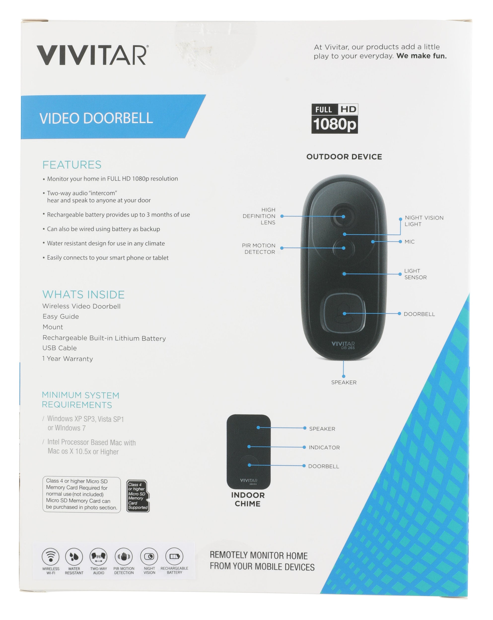 Vivitar Wireless Video Doorbell — Vivitar.com